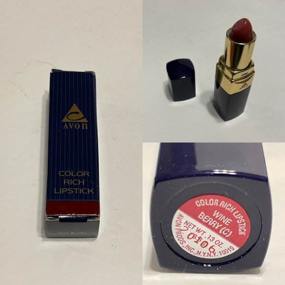 Avon | Makeup | New Avon Wine Berry Color Rich Lipstick 3 Oz Nos ...